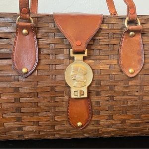 Bags | Vintage Basketweave Purse Handbag | Poshmark